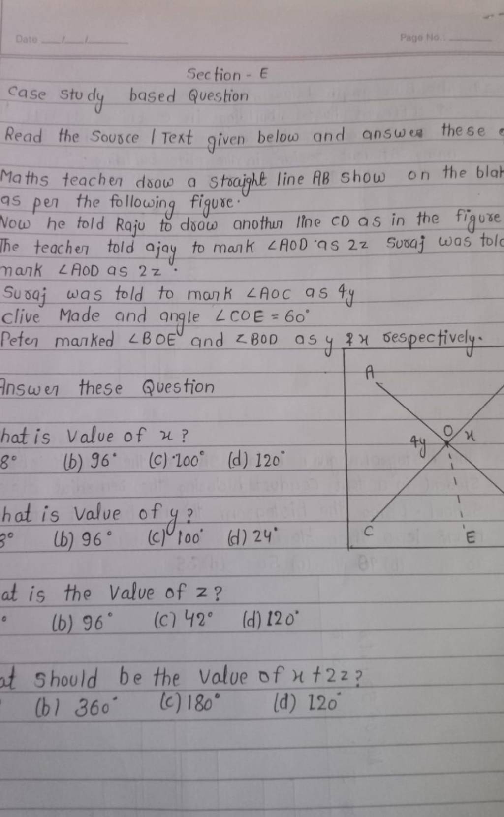 Section - E case study based Question Read the Source I Text given below