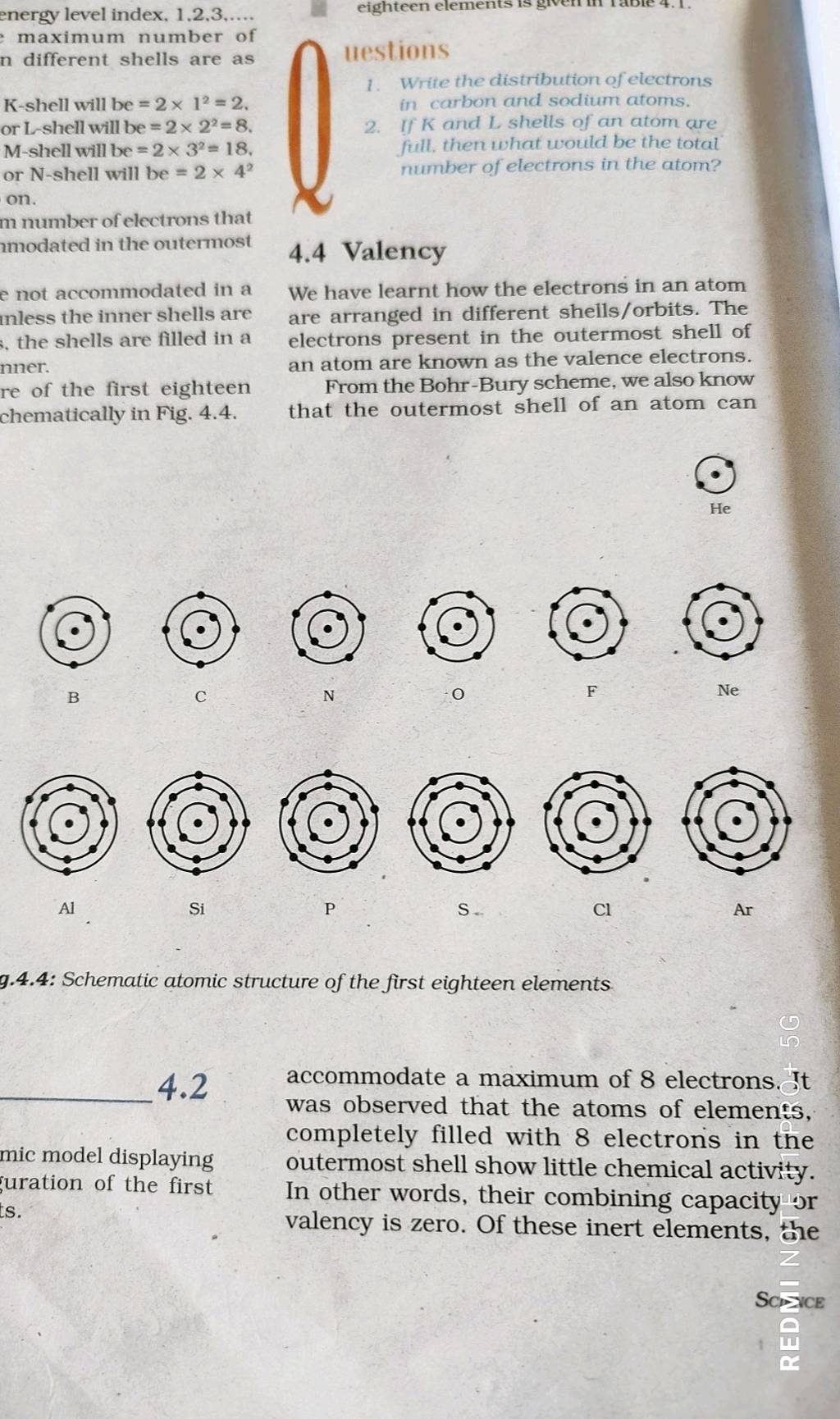 maximum number of n different shells are as uestions 1. Write the distrib..
