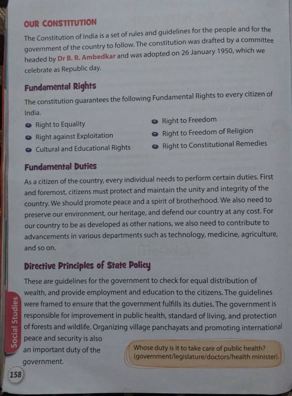 OUR CONSTITUTION The Constitution of India is a set of rules and guidelin..