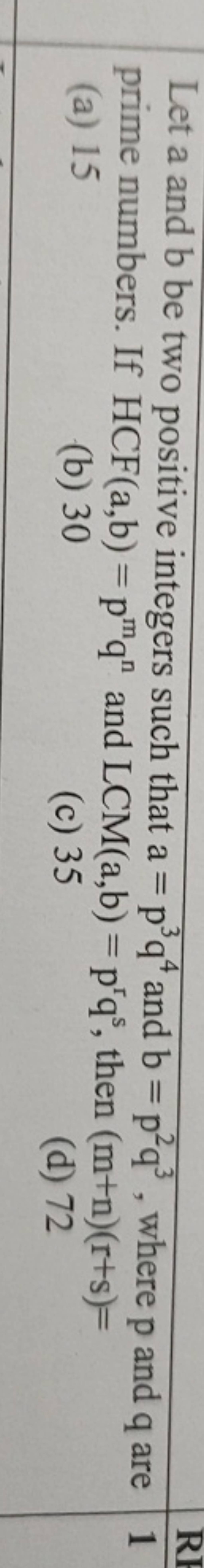 Let A And B Be Two Positive Integers Such That A P3q4 And B P2q3 Where P