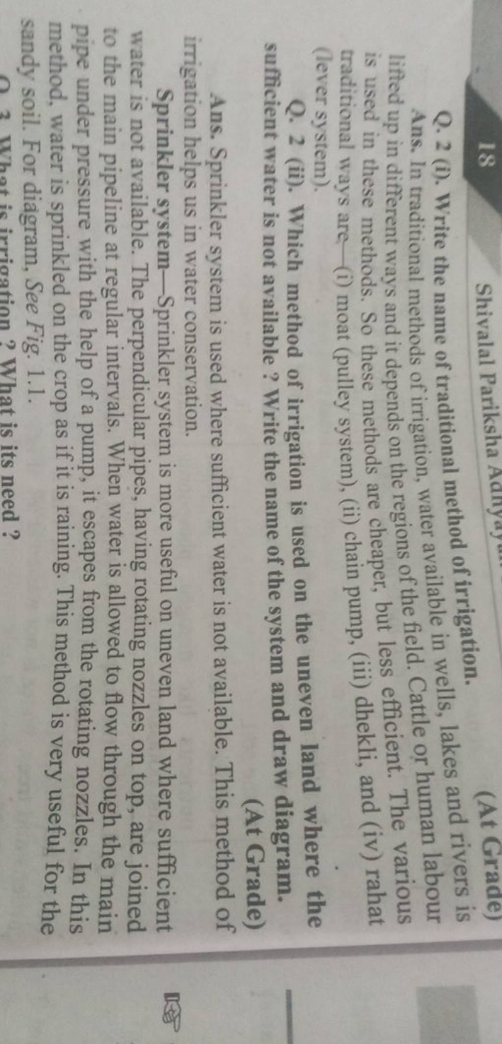 Traditional Irrigation Moat