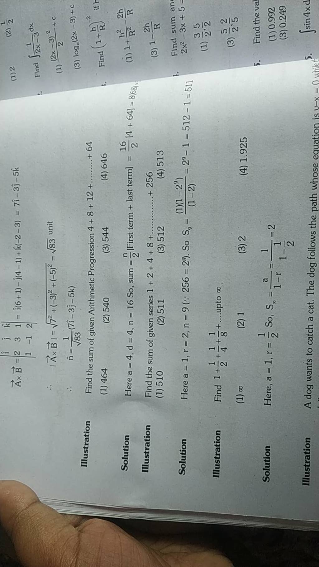 Illustration Find the sum of given Arithmetic Progression 4+8+12+………+64.. Illustration Find the sum of given Arithmetic Progression 4+8+12+………+64..
