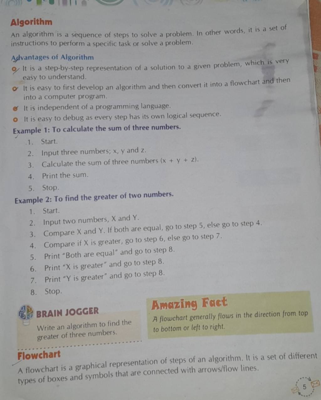 Algorithm An Algorithm Is A Sequence Of Steps To Solve A Problem In Othe