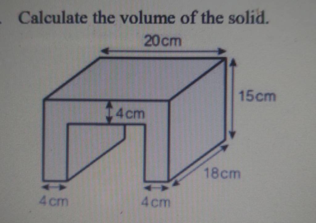 Calculate the volume of the solid. | Filo