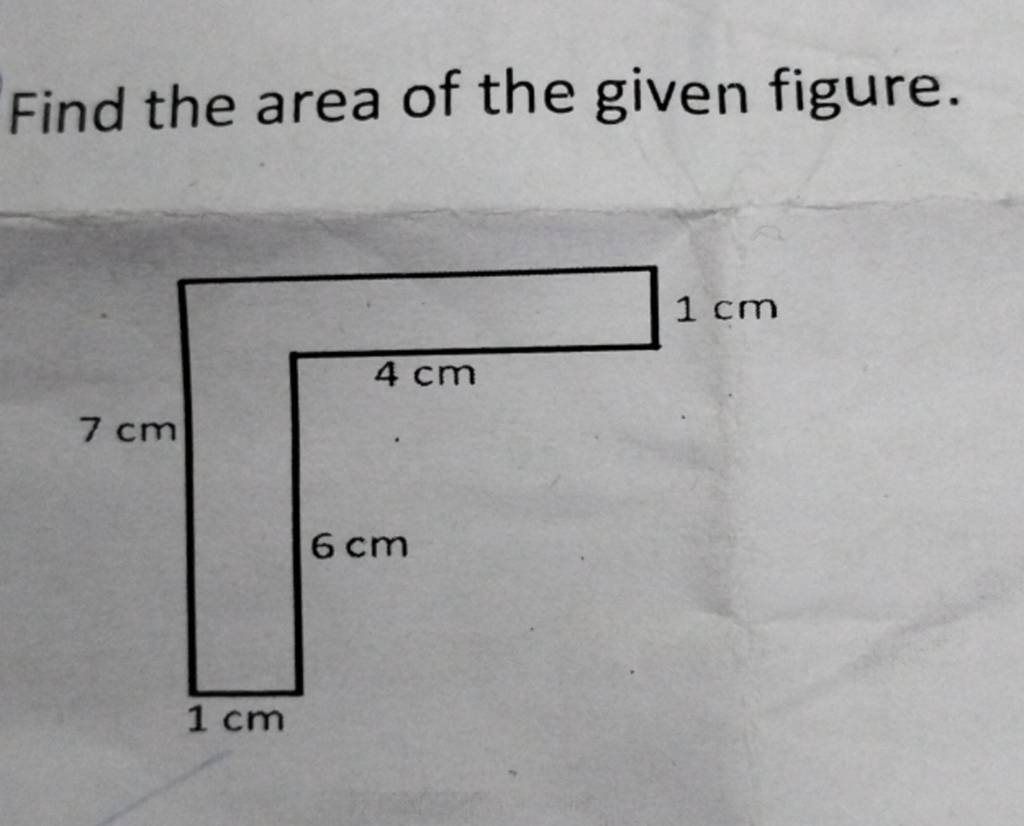 Find the area of the given figure. | Filo