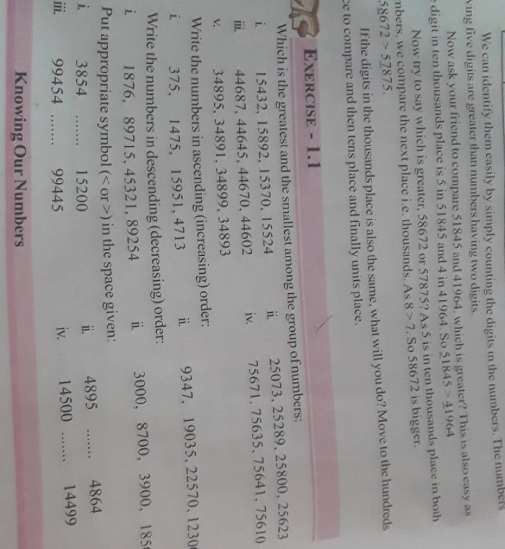 We can identify them easily by simply counting the digits in the numbers...