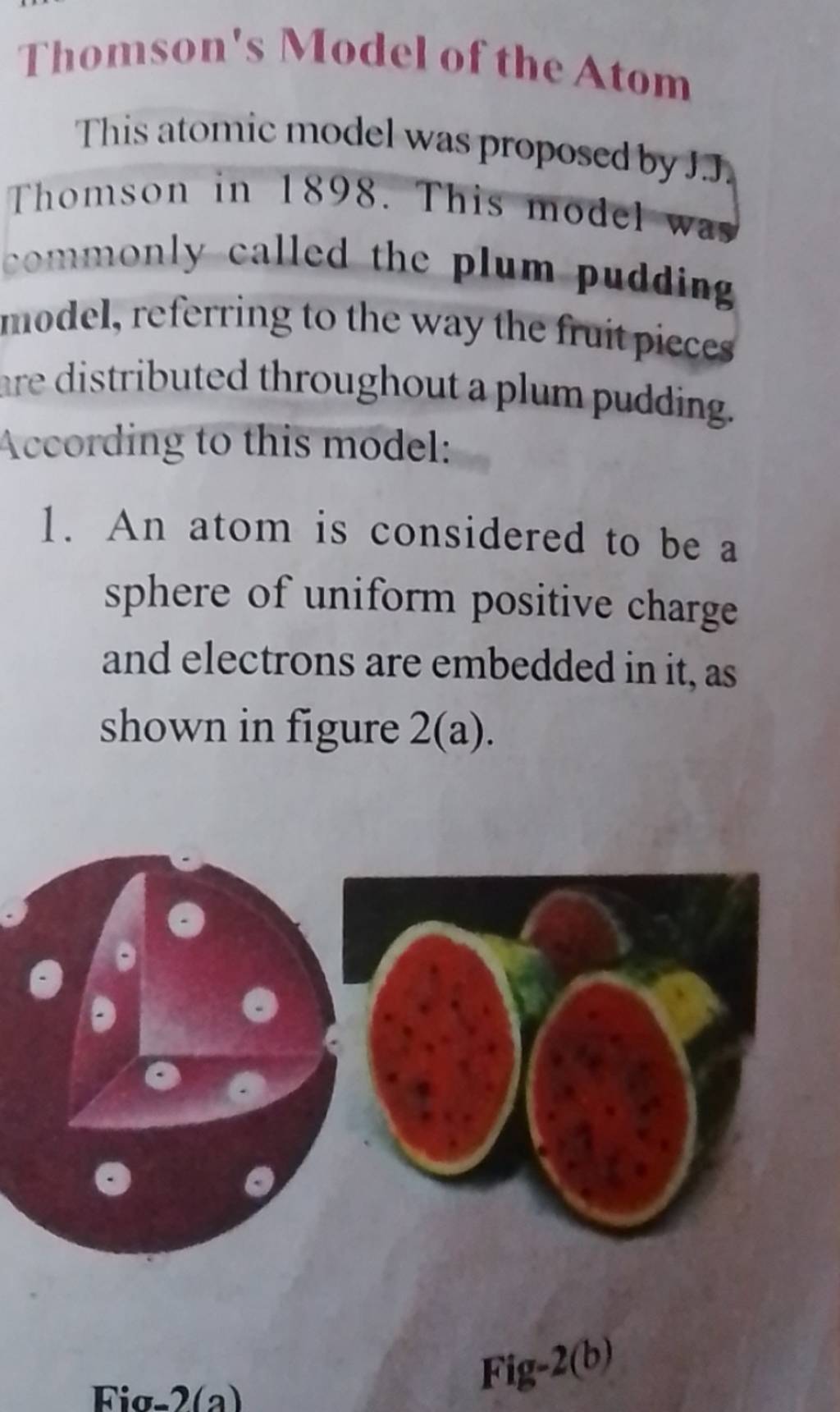 Thomson's Model of the Atom This atomic model was proposed by J.J. Thomso..