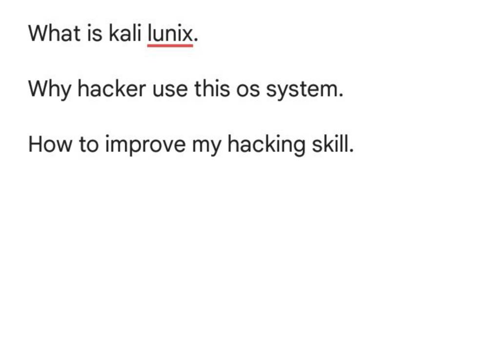 What is kali lunix. Why hacker use this os system. How to improve my hack.. What is kali lunix. Why hacker use this os system. How to improve my hack..