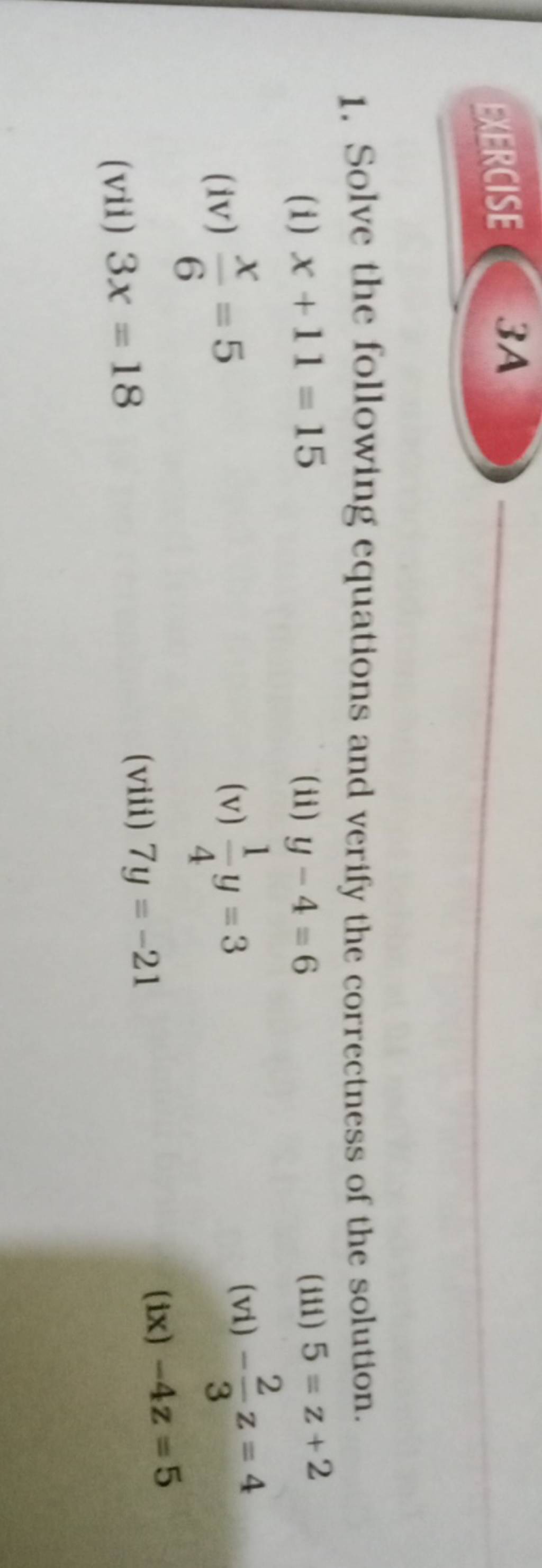 1. Solve the following equations and verify the correctness of the soluti..