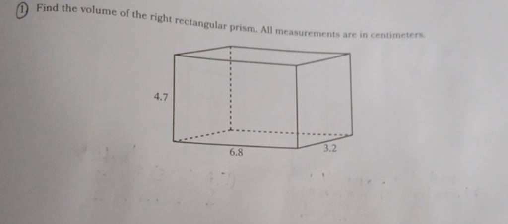 Volume Of A Right Rectangular Prism
