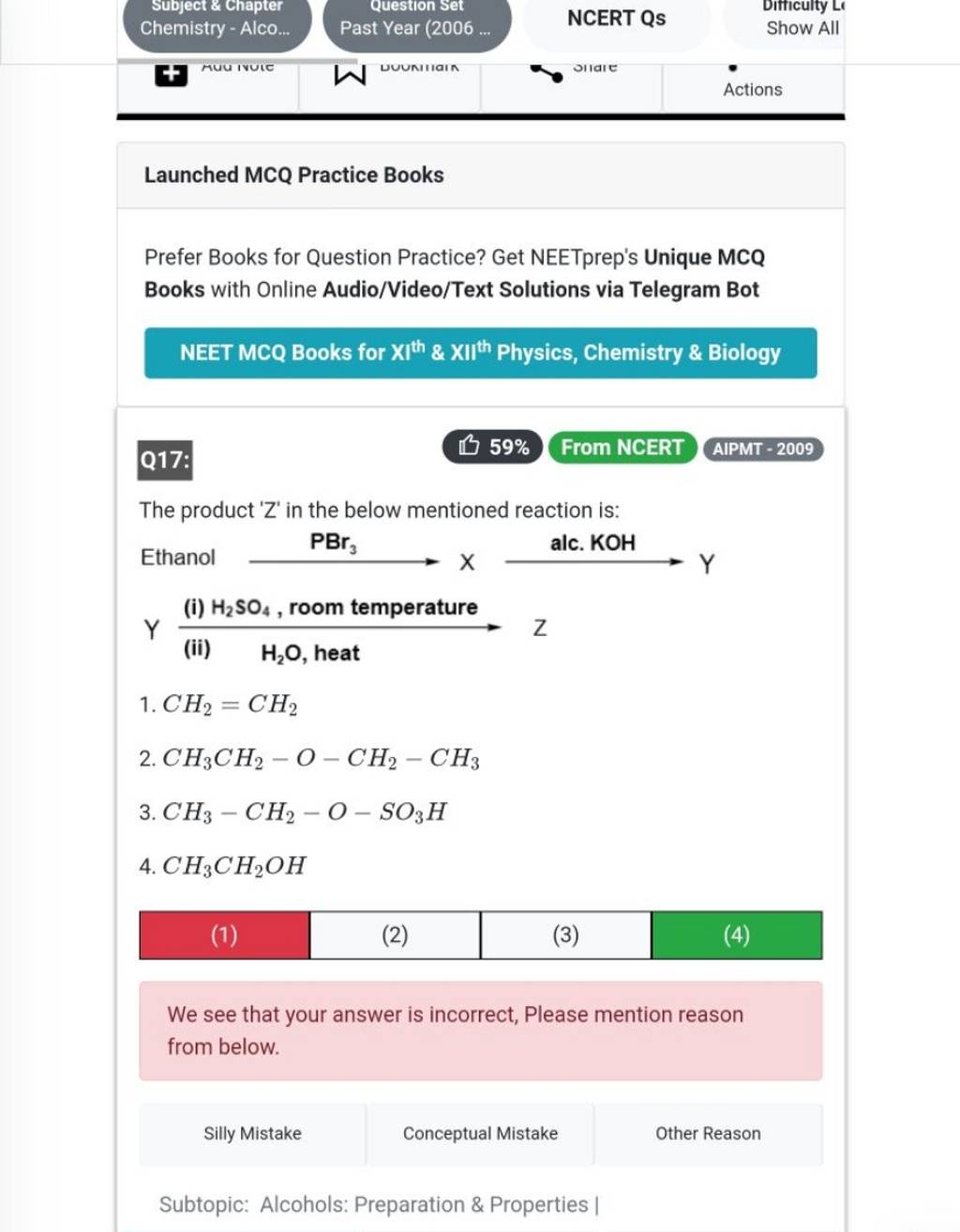Launched MCQ Practice Books Prefer Books for Question Practice? Get NEETp..