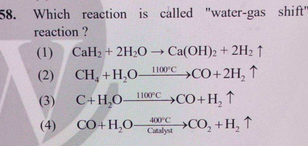 58. Which reaction is called 58. Which reaction is called