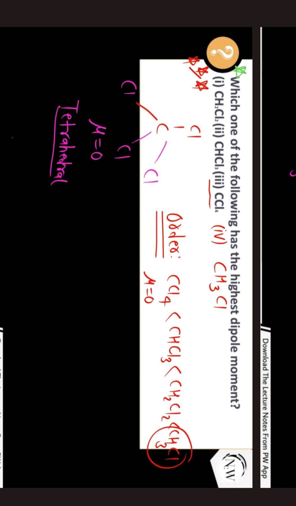 Download The Lecture Notes From PW App (2) Which one of the following has..