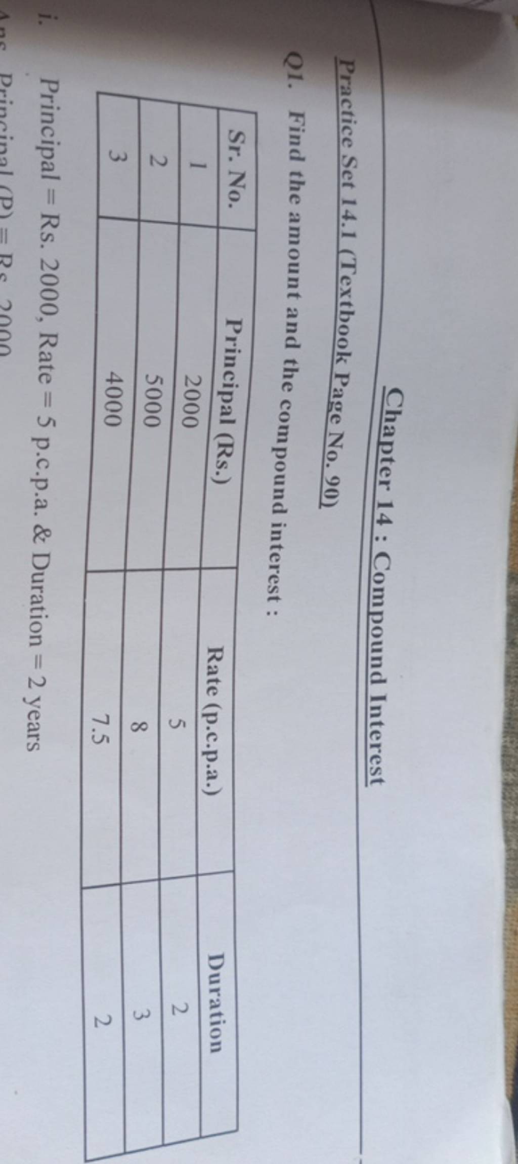 Compound Interest Practice