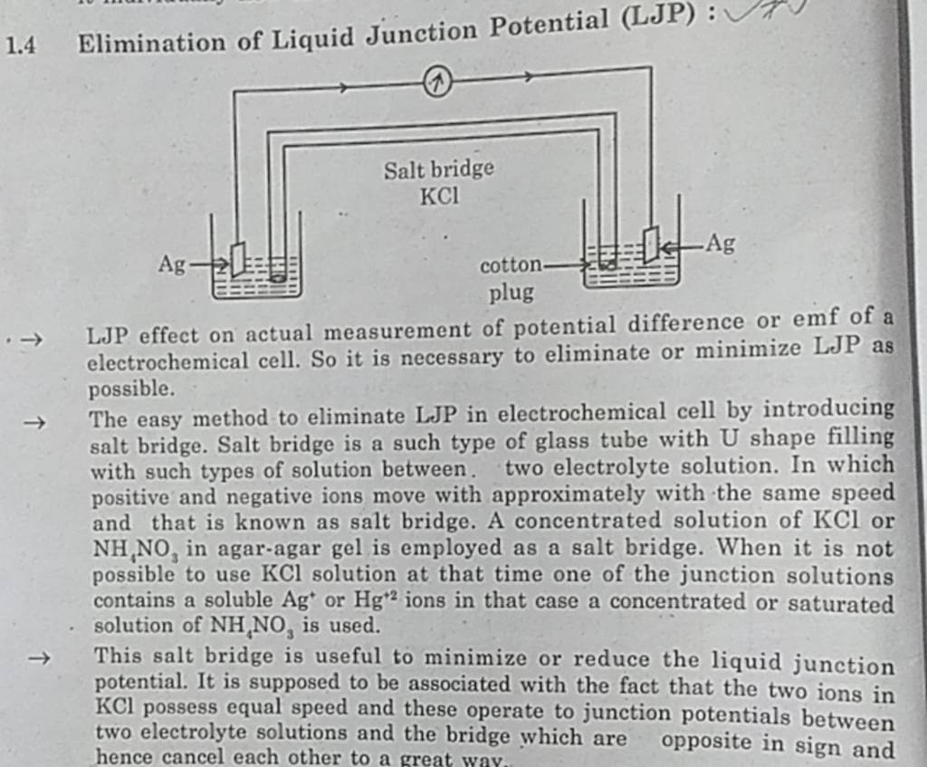 1.4 Elimination of Liquid Junction Potential (LJP) : . → LJP effect on ac..
