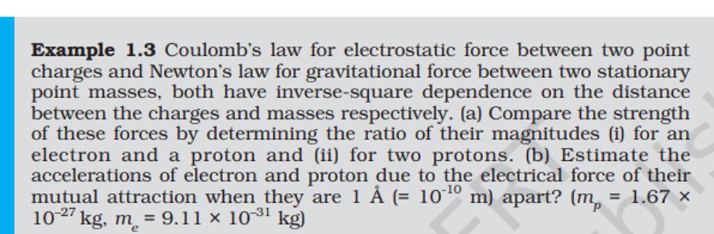 Electrostatic Force Examples