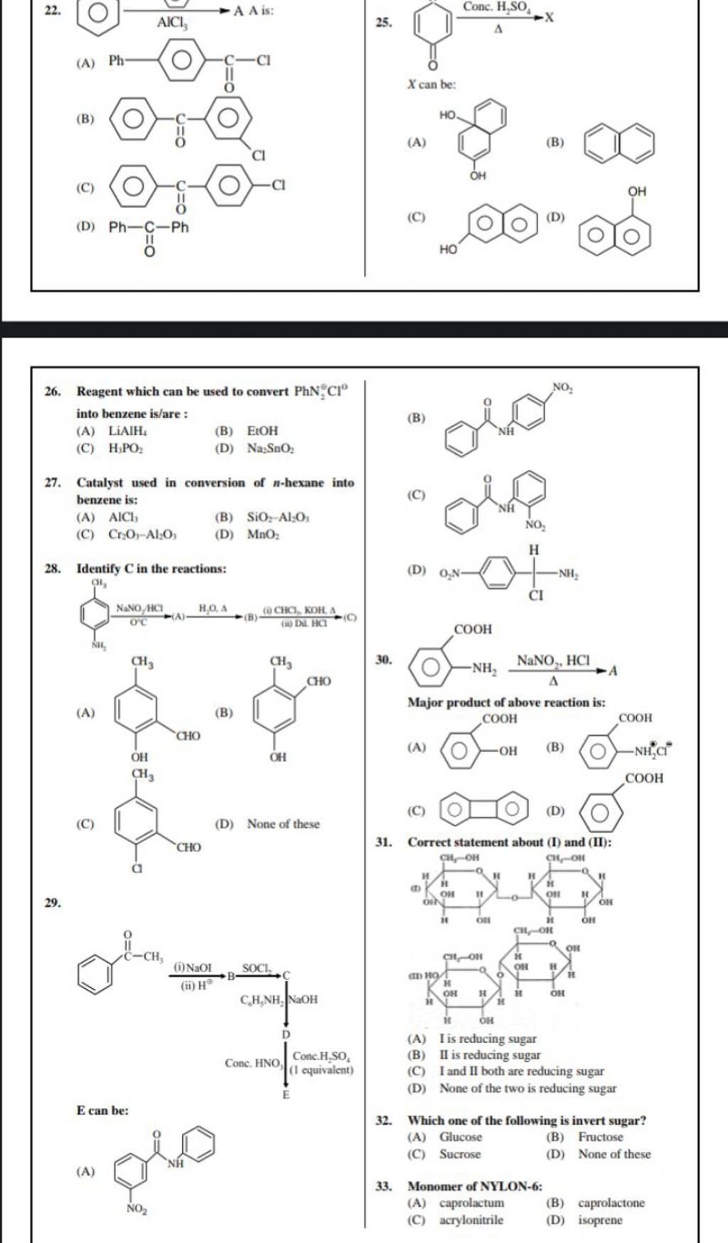 Catalyst used in conversion of n-hexane into benzene is: | Filo