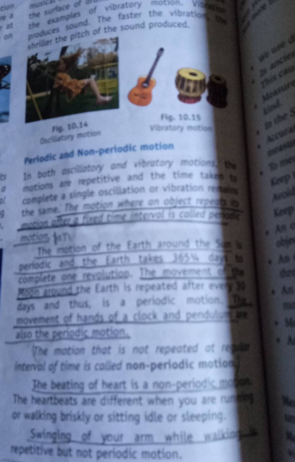 Vibrational Motion Examples