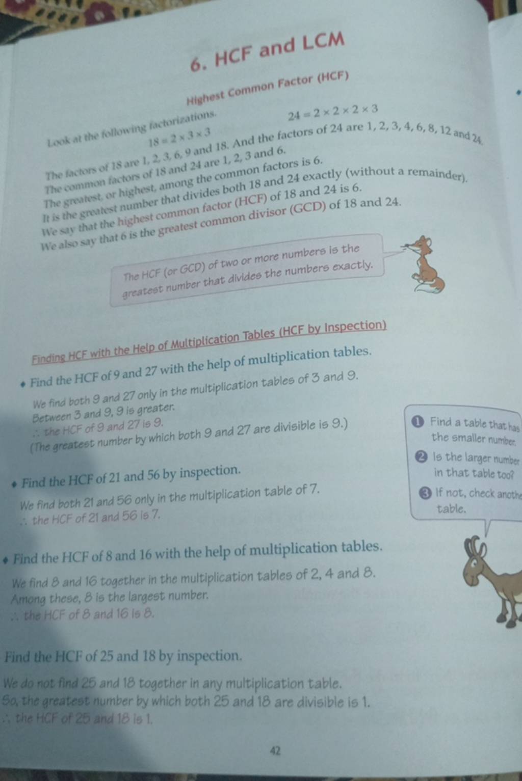 6 Hcf And Lcm Highest Common Factor Hcf Look At The Following Iactoriz