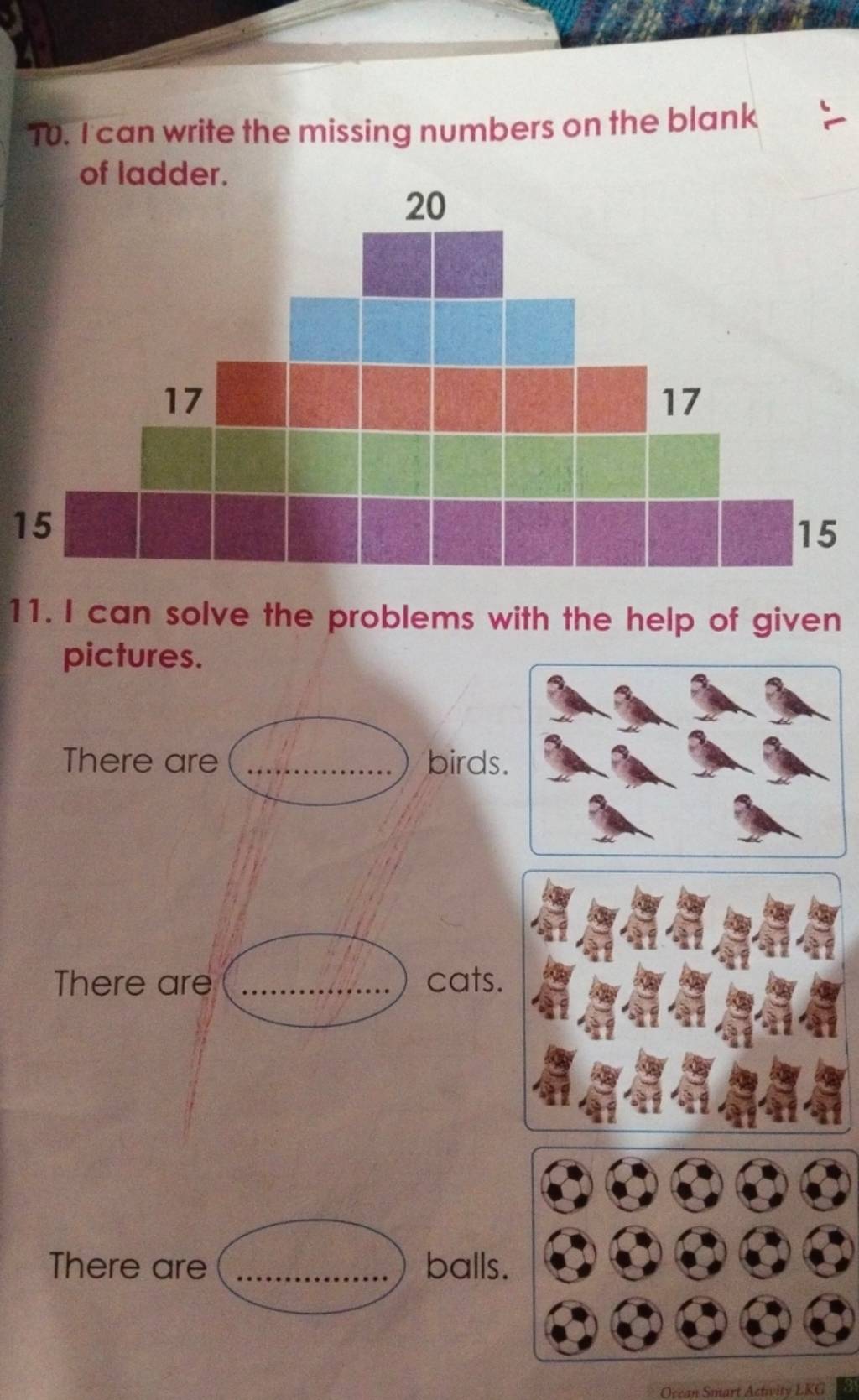 T0. I can write the missing numbers on the blank of ladder. | Filo