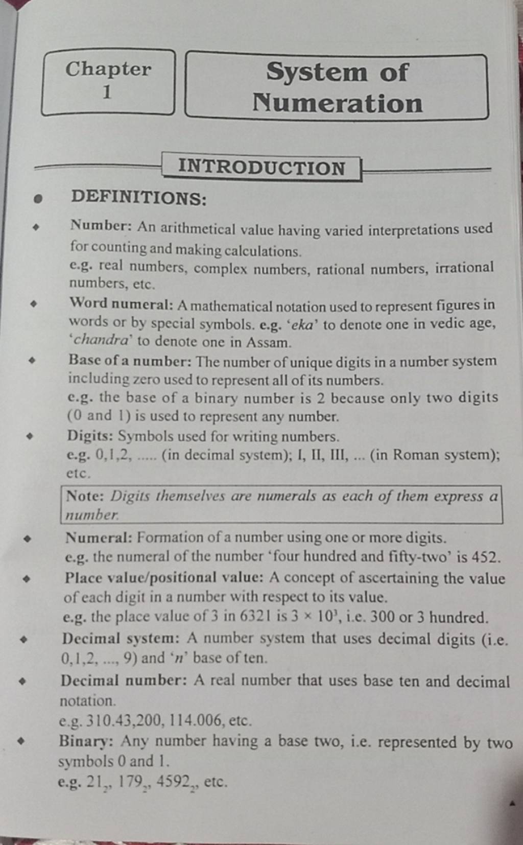 System Of Numeration Introduction Definitions Number An Arithmetica