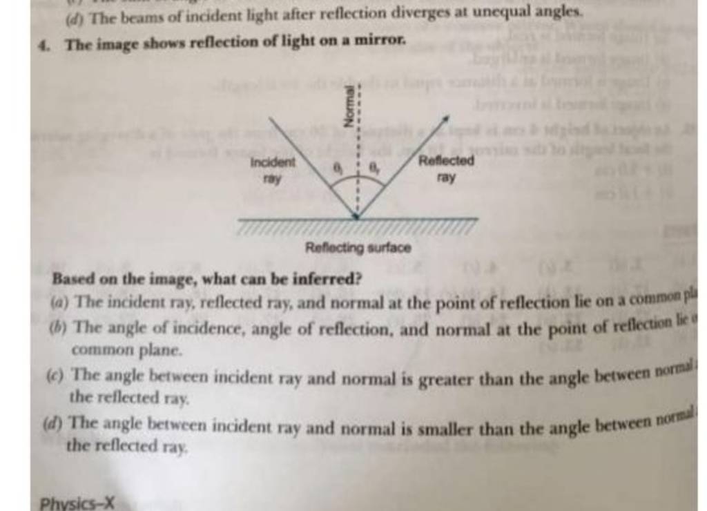 The image shows reflection of light on a mirror. Based on the image, what..