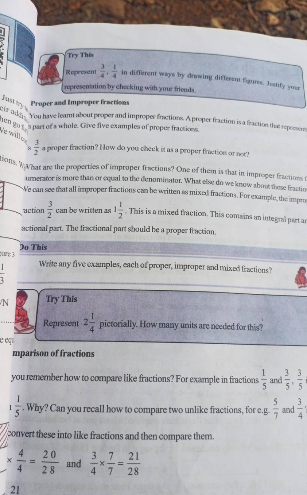 Try This Represent 43 ,41 in different ways by drawing different figures..