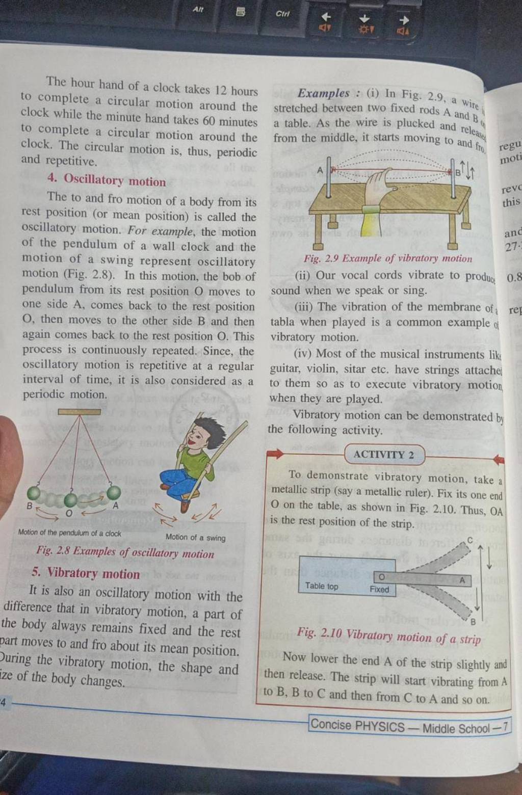 Vibrational Motion Examples