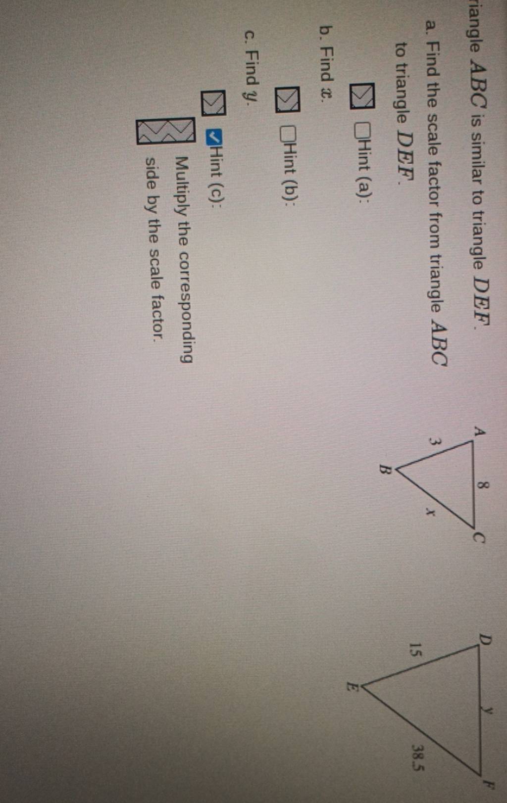 riangle-abc-is-similar-to-triangle-def-a-find-the-scale-factor-from-tri