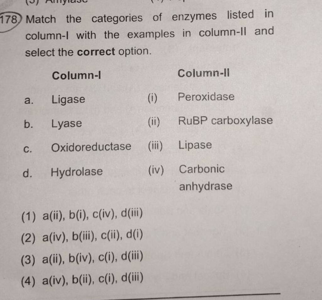 Enzymes Examples