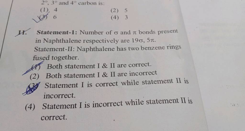 3 Statement I Is Correct While Statement Ii Is Incorrect Filo