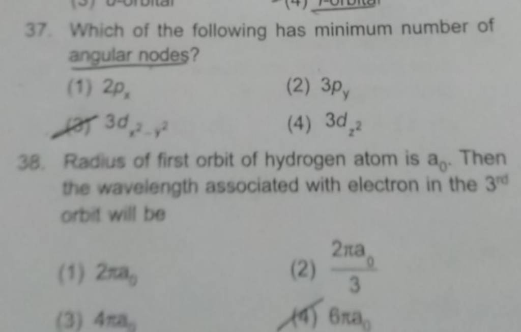 Radius Of First Orbit Of Hydrogen Atom Is A0 Then The Wavelength Associ