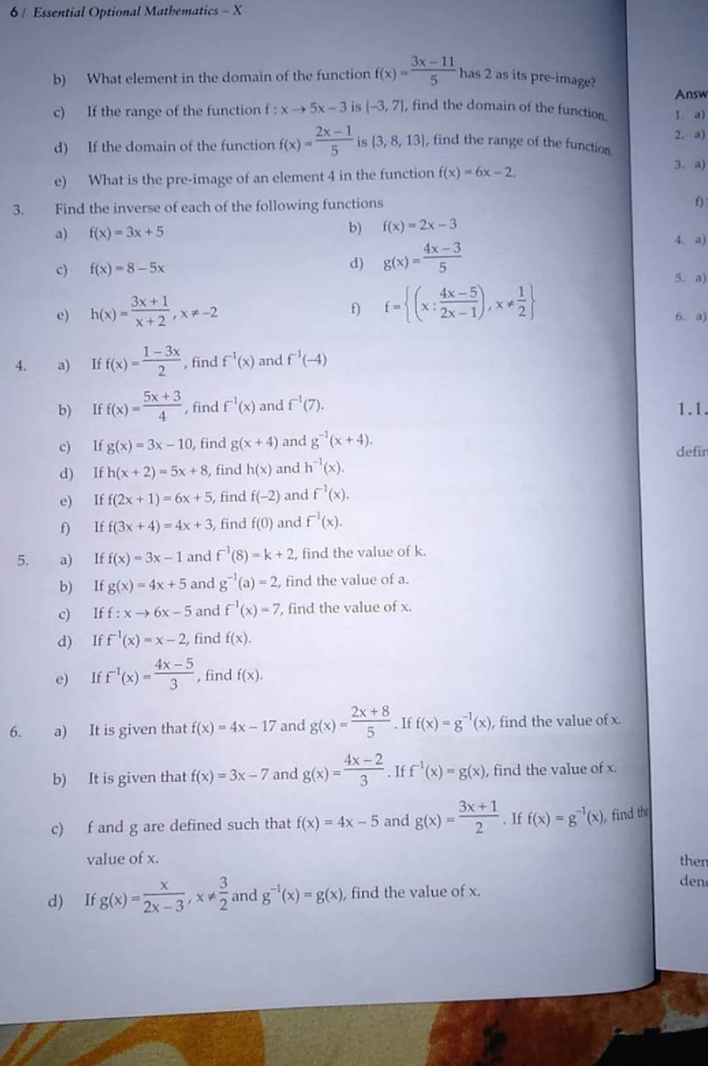 6 I Essential Optional Mathematics - X | Filo