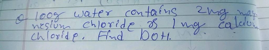 o loog water contoins 2mg mas nesium chloride is ing calaiom | Filo