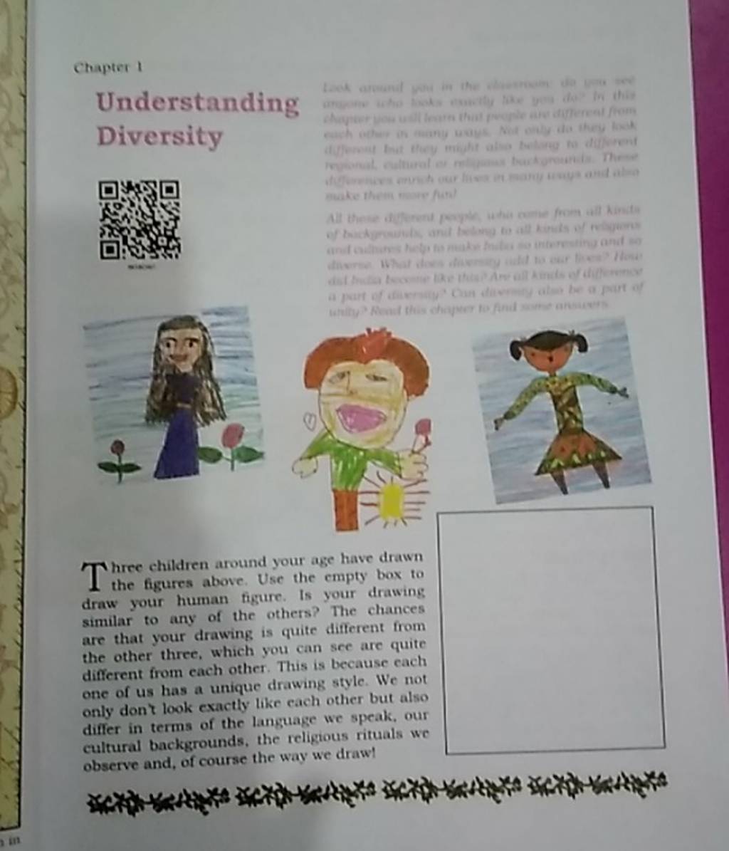 Chapter 1 Understanding Diversity Three children around your age have dra..