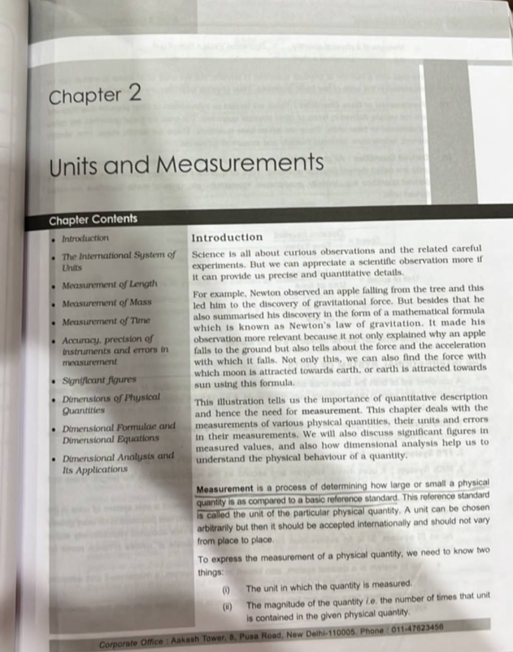 Chapter 2 Units and Measurements Chapter Contents Introduction Introducti..