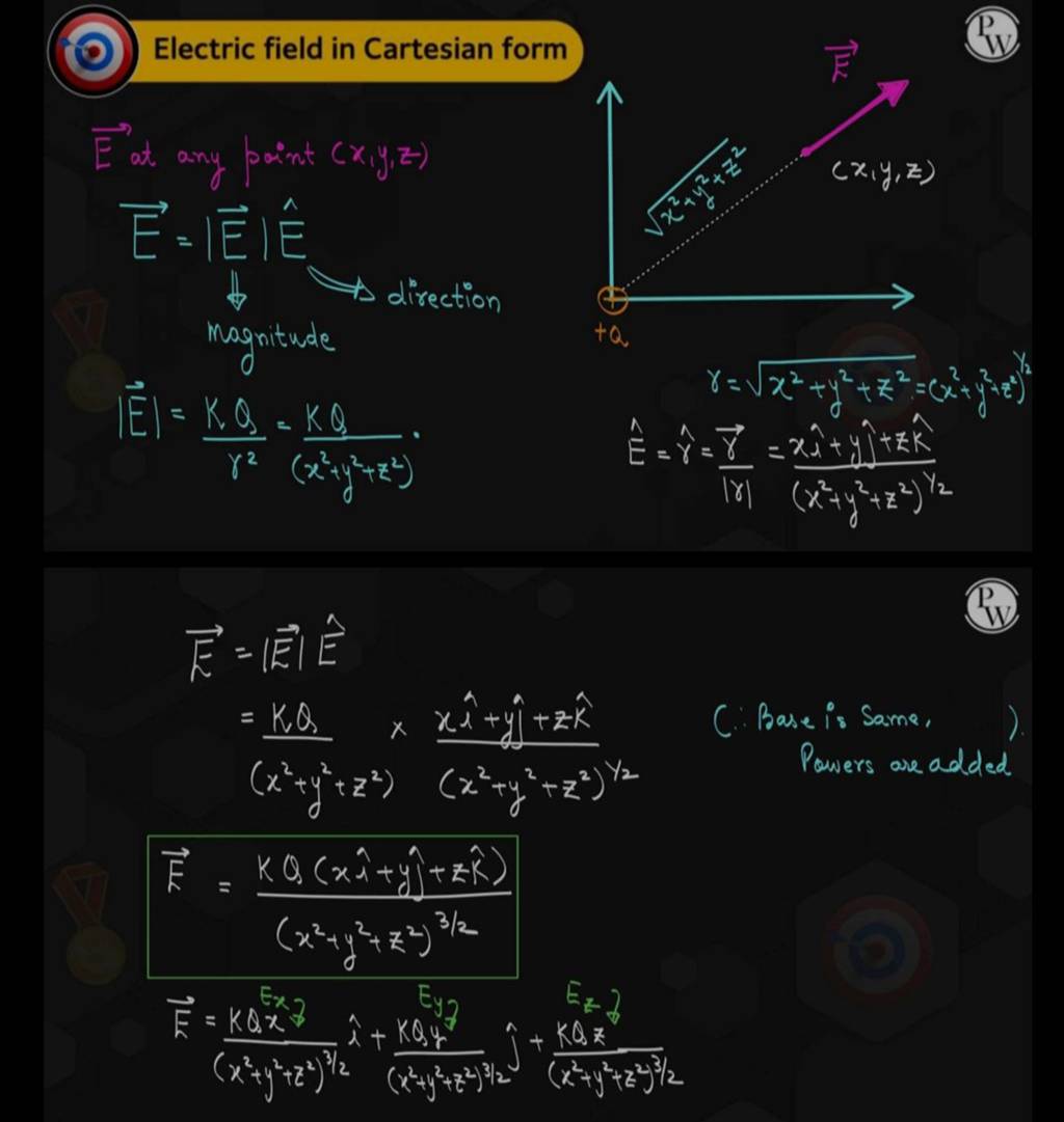 Electric Field Equation K