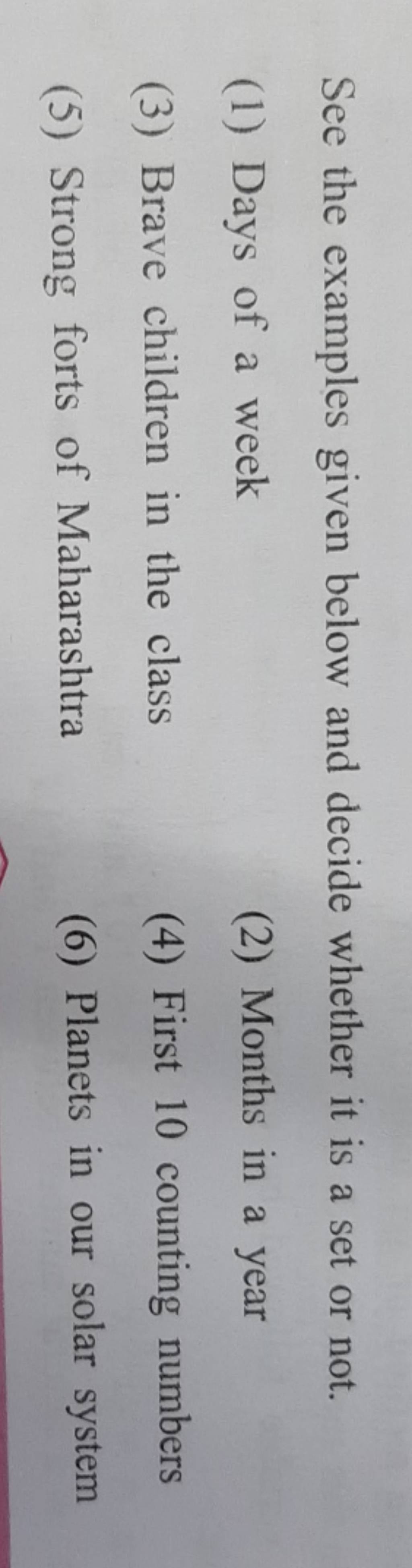 See The Examples Given Below And Decide Whether It Is A Set Or Not Filo See The Examples Given Below And Decide Whether It Is A Set Or Not Filo
