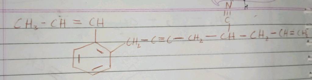 CH₂ - CH = CH =CH₂=C=C=CH₂=CH₂ - CH₂ -CH=CH | Filo