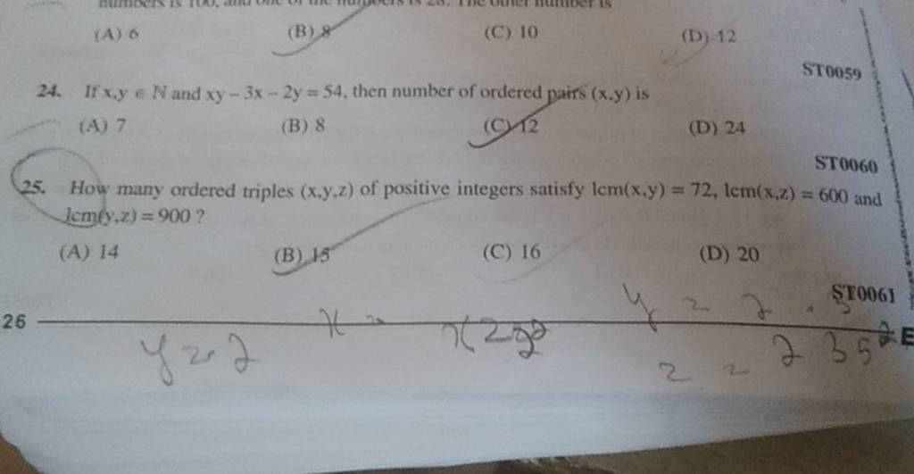 How many ordered triples (x,y,z) of positive integers satisfy lcm(x,y)=72..