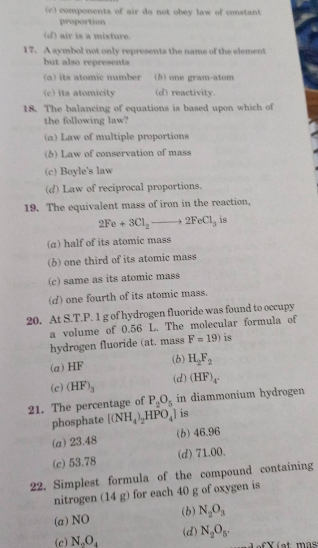 Simplest formula of the compound containing nitrogen (14 g) for each 40 g.. Simplest formula of the compound containing nitrogen (14 g) for each 40 g..