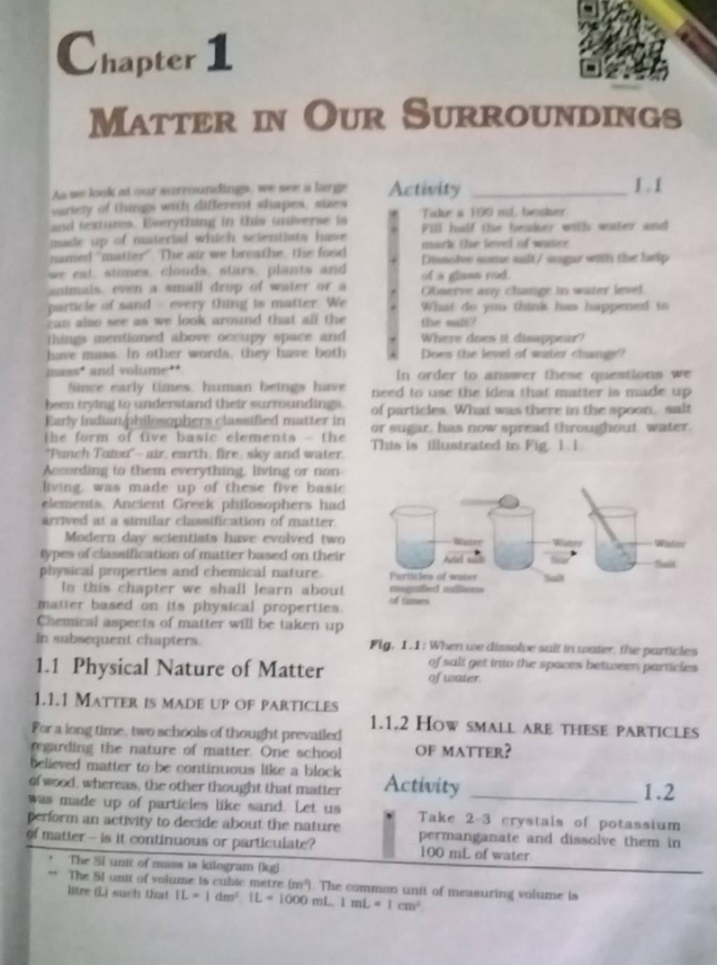 Chapter 1 Matter in Our Surroundings | Filo