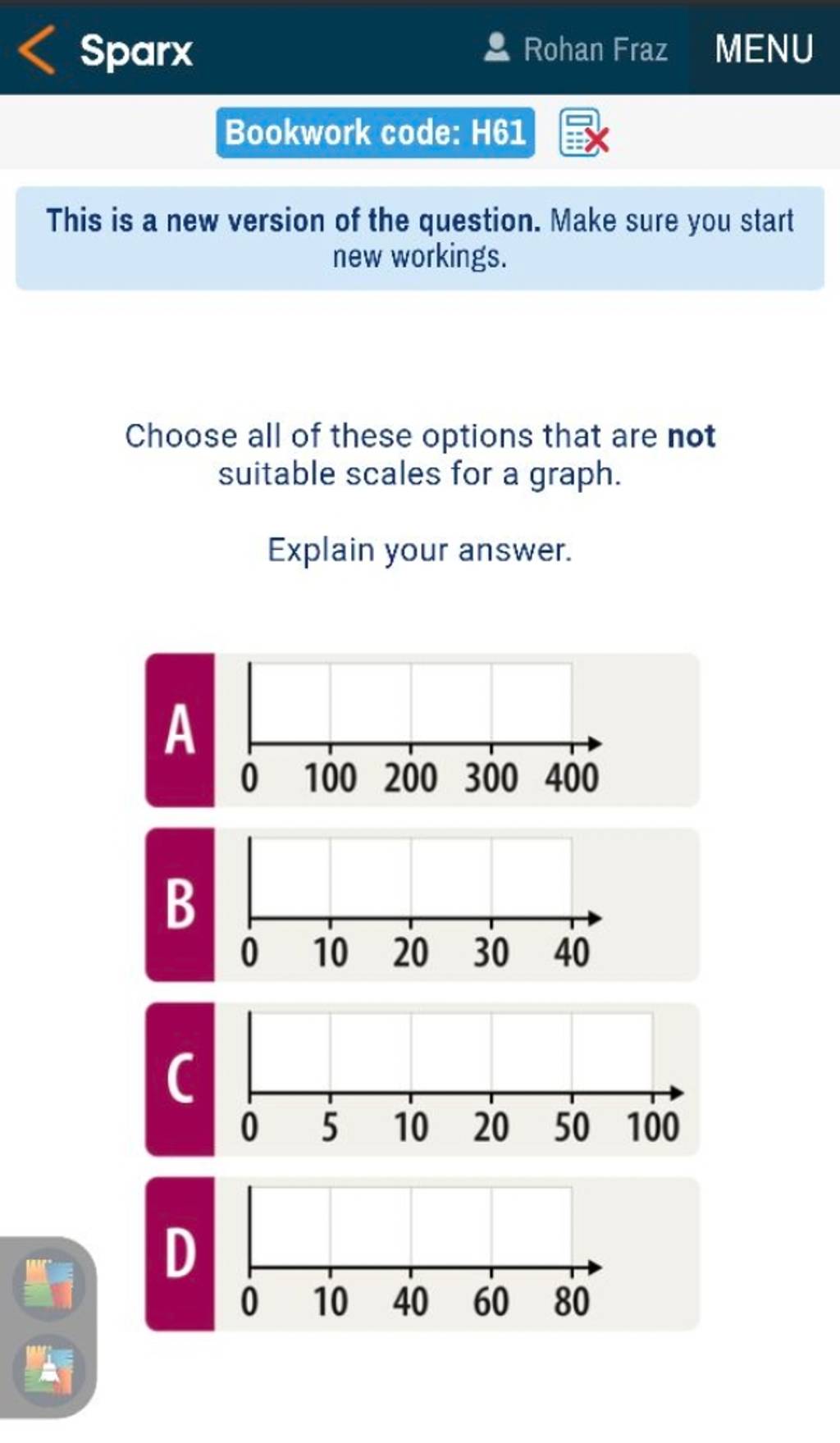 Sparx a Rohan Fraz MENU Bookwork code: H61 This is a new version of the q..