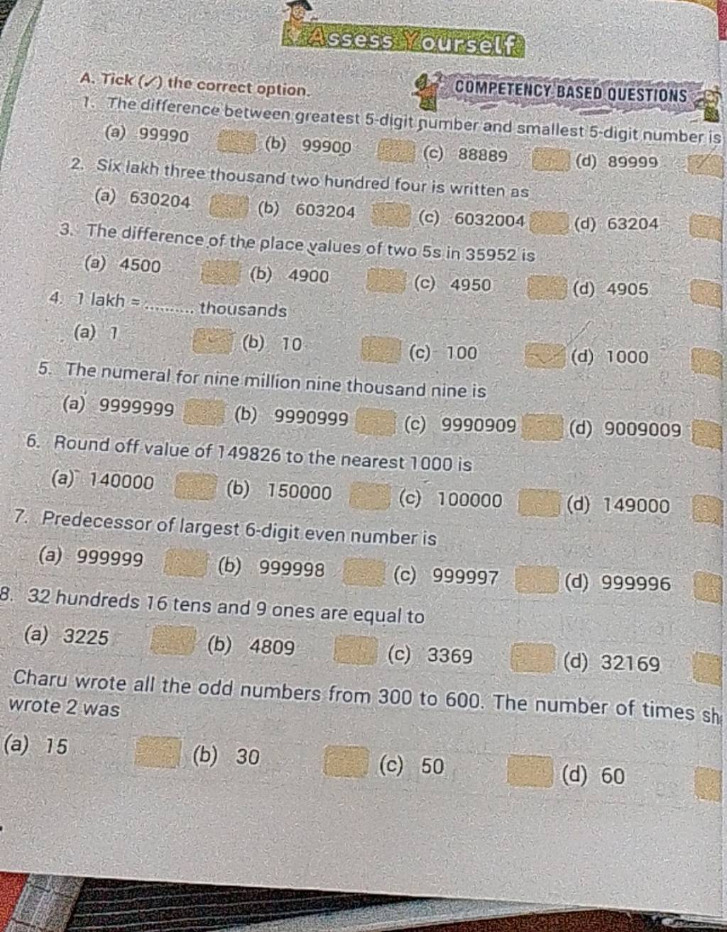 The numeral for nine million nine thousand nine is | Filo