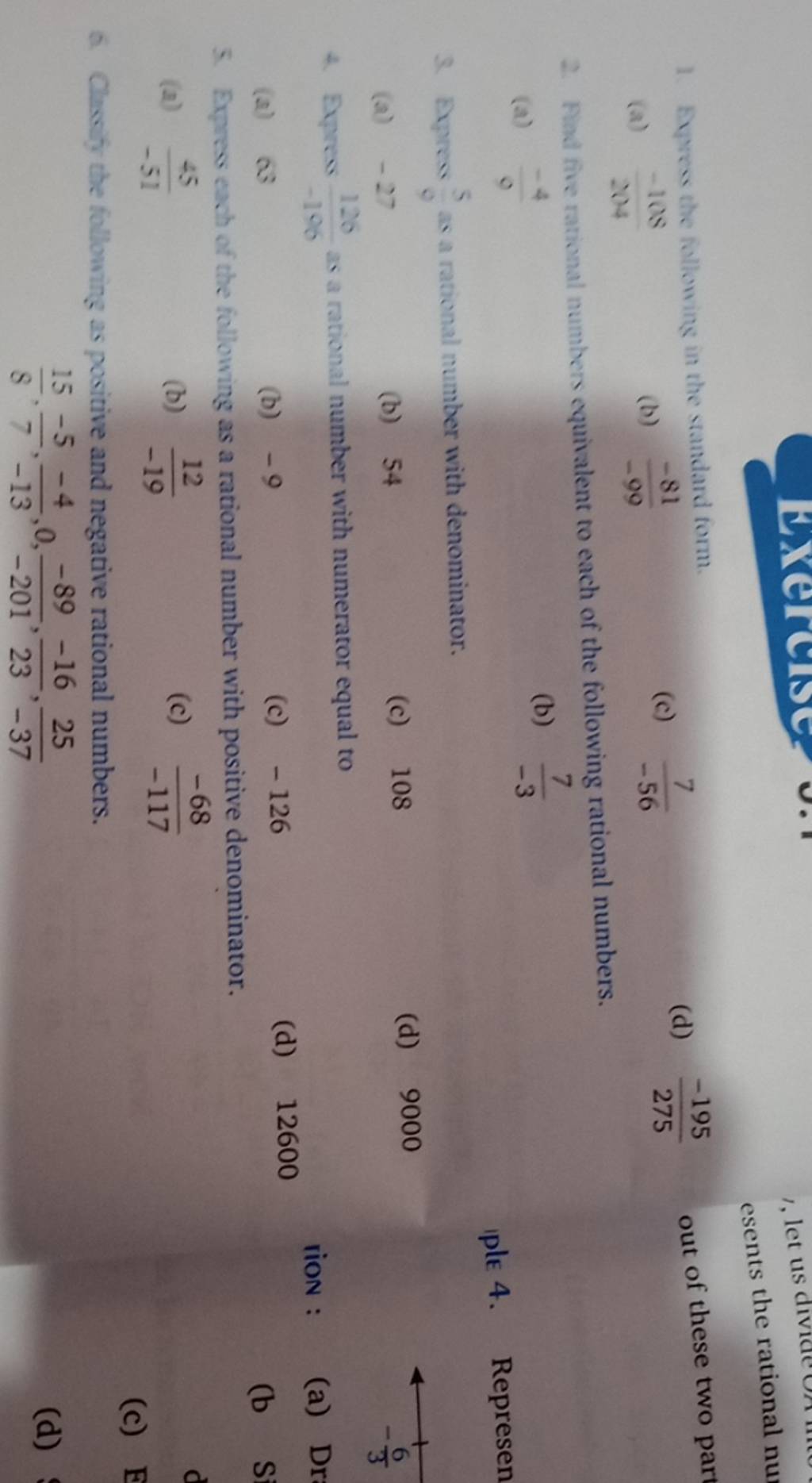 Arew the following in the standard form. | Filo