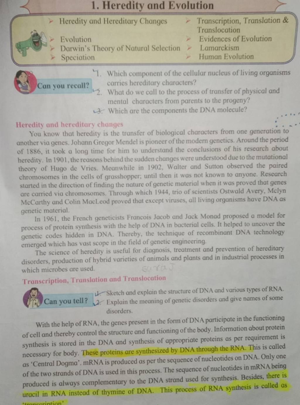1. Heredity and Evolution Heredity and Hereditary Changes Evolution Darwi..
