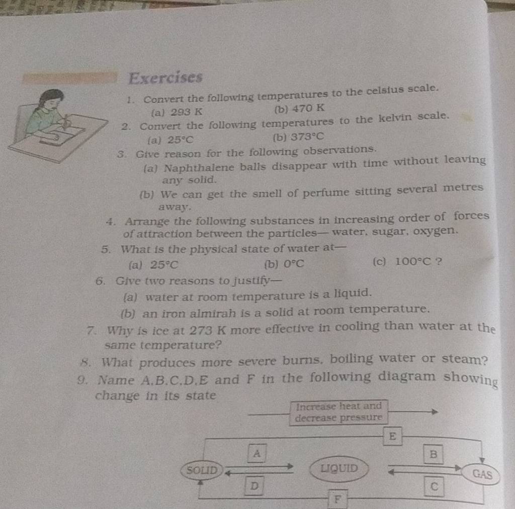 Exercises 1. Convert the following temperatures to the celsius scale. (a).. Exercises 1. Convert the following temperatures to the celsius scale. (a)..