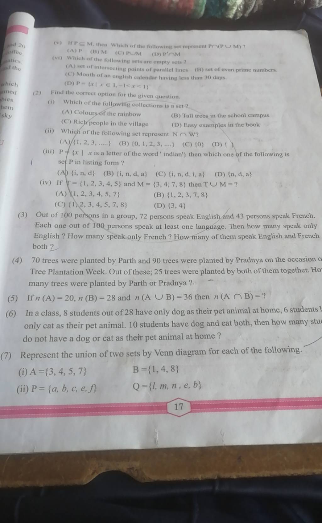 Find The Correct Option For The Given Question I Which Ofthe Followi