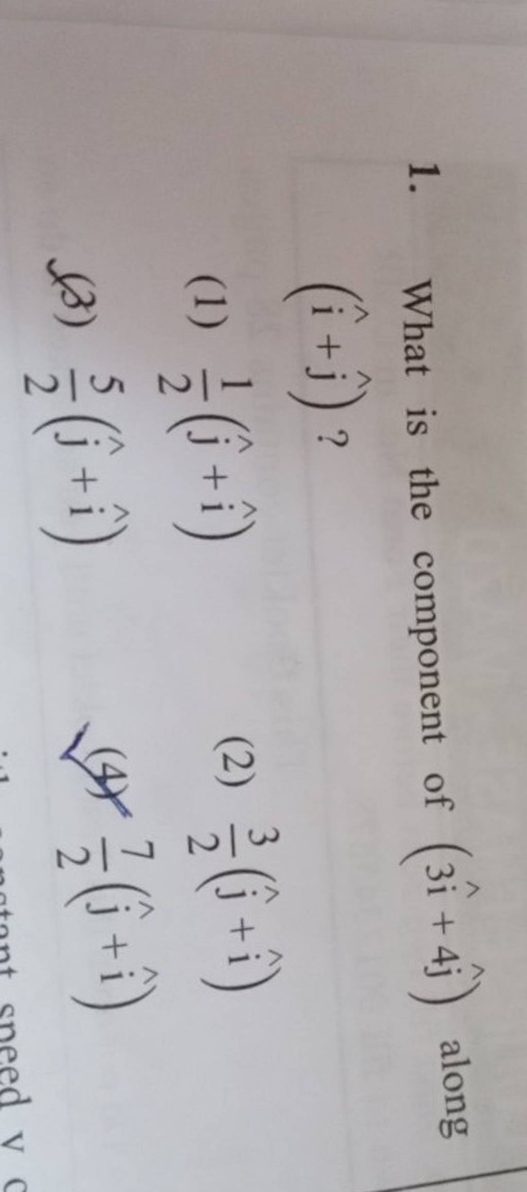 What Is The Component Of 3i 4j Along i j Filo what-is-the-component-of-3i-4j-along-i-j-filo