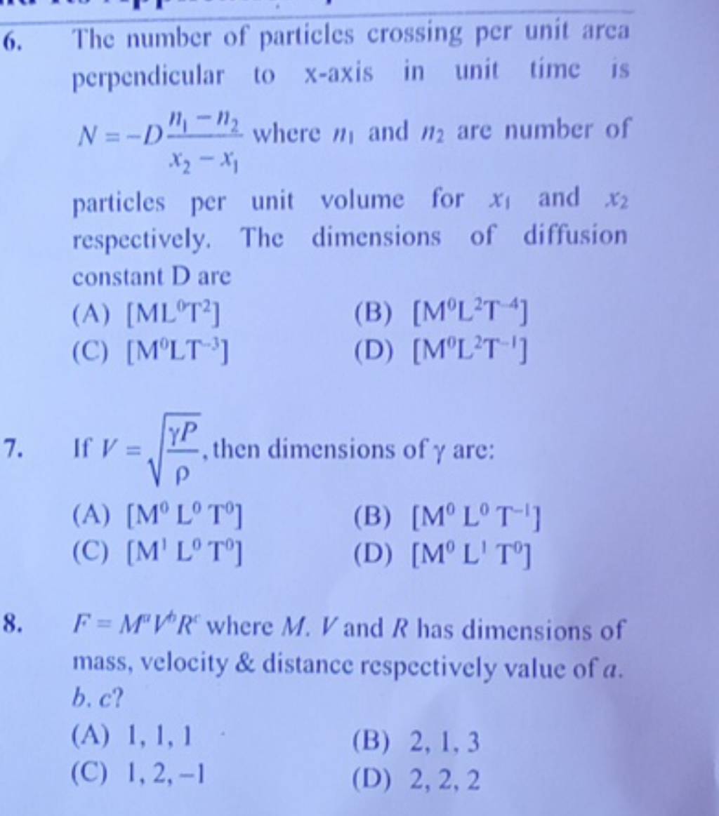 F=M′VϕRc where M.V and R has dimensions of mass, velocity \& distance res..
